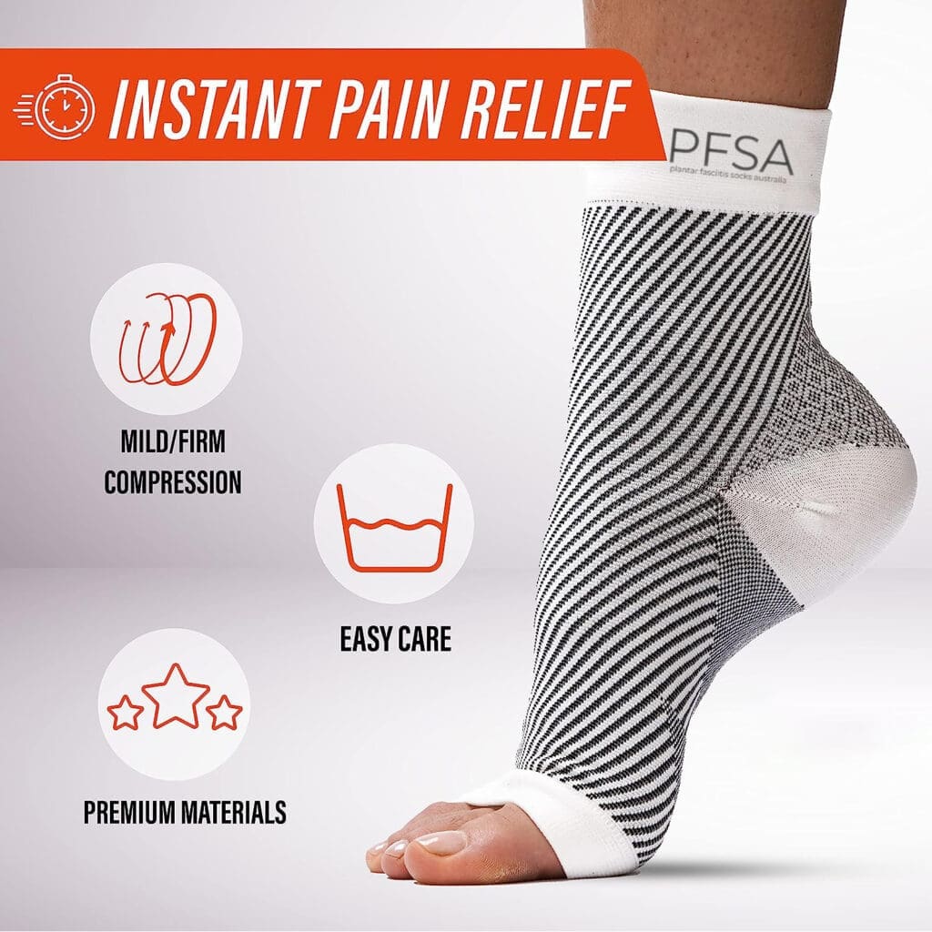 White Plantar Fasciitis Compression Socks - Plantar Fasciitis Socks ...